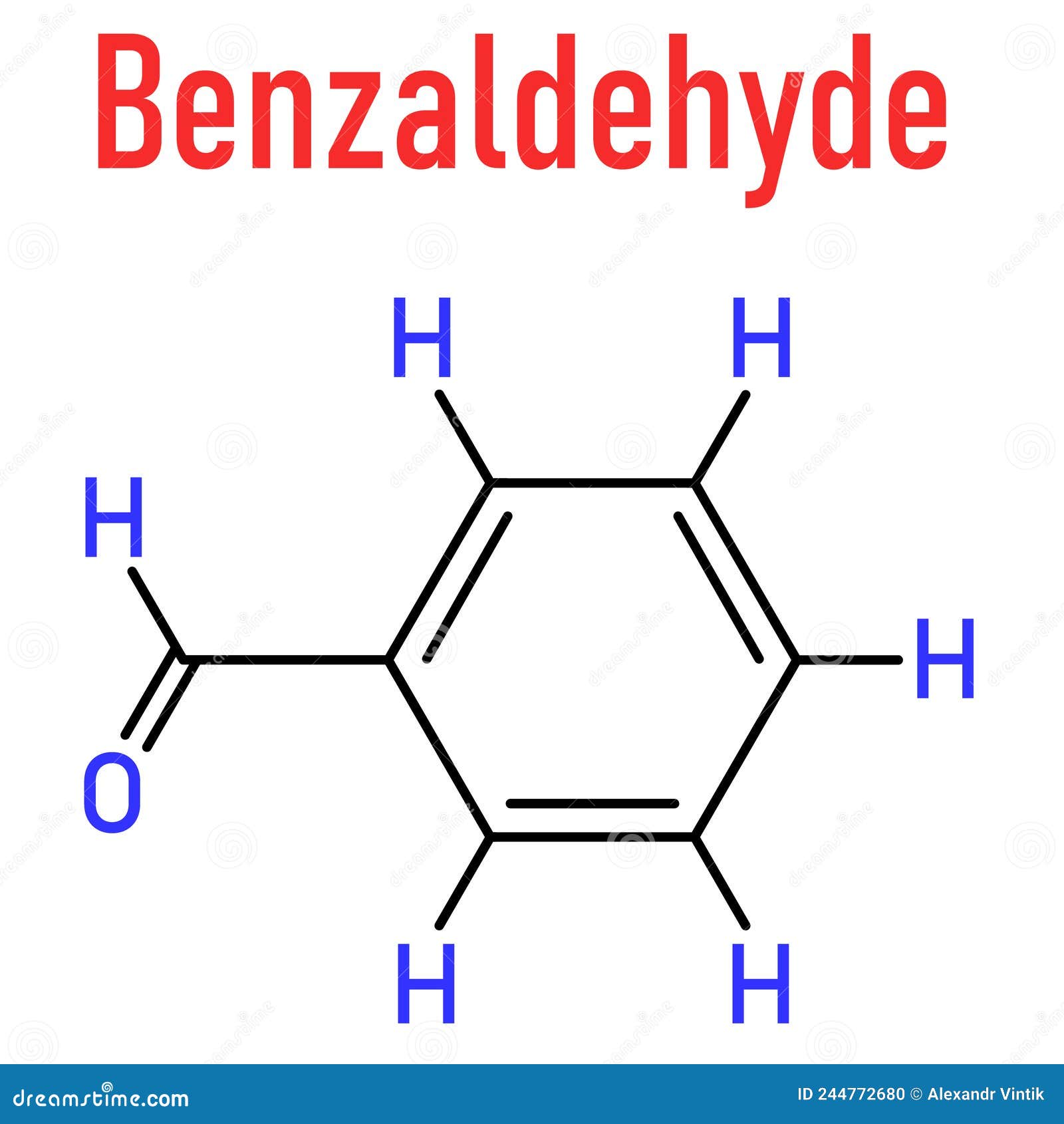 Benzaldehyde Bitter Almond Odor Molecule. Skeletal Formula Stock Vector ... Benzaldehyde Bitter Almond Odor Molecule. Skeletal Formula Stock Vector ...
