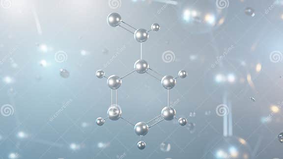 Benzaldehyde Molecular Structure, 3d Model Molecule, Aromatic Aldehyde ...