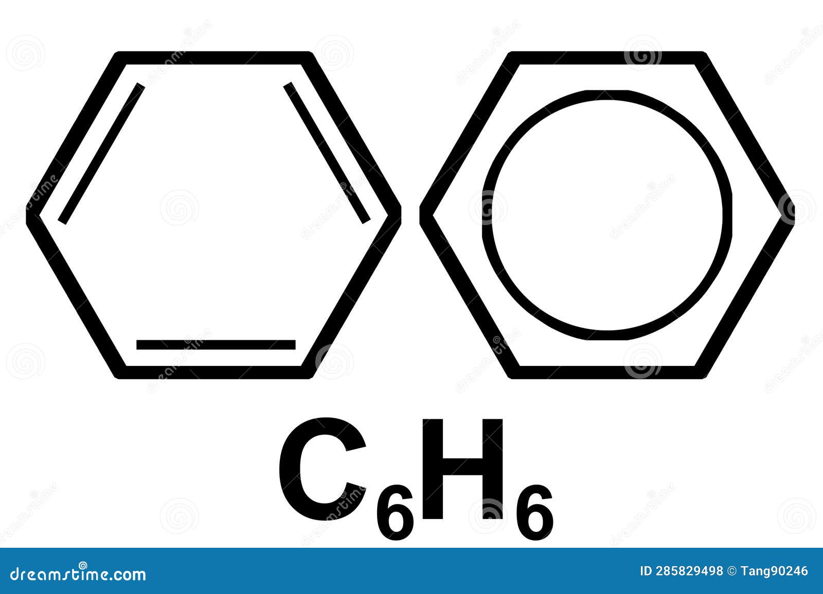Benzene Chemical Structure Royalty-Free Stock Image | CartoonDealer.com ...