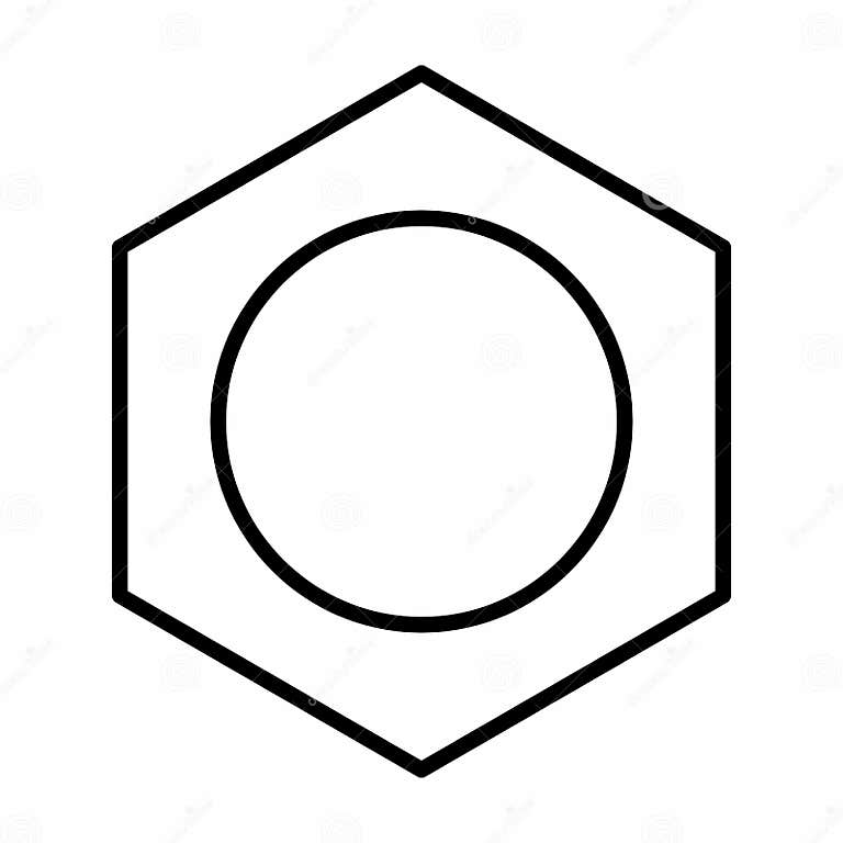 Benzene icon illustration stock illustration. Illustration of geometry ...