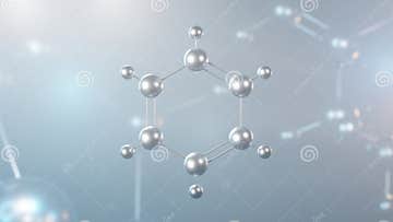 Benzene Molecular Structure, 3d Model Molecule, Aromatic Hydrocarbon ...