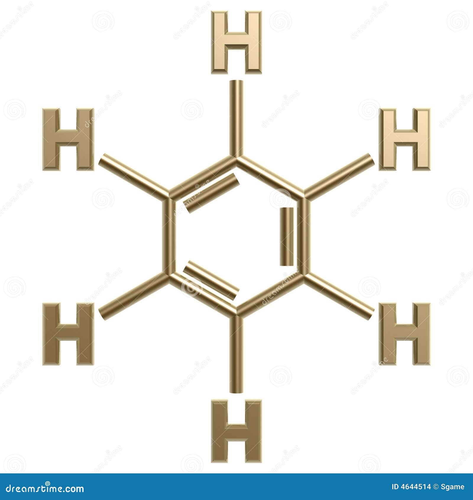 Benzene structure stock illustration. Illustration of carcinogenic ...