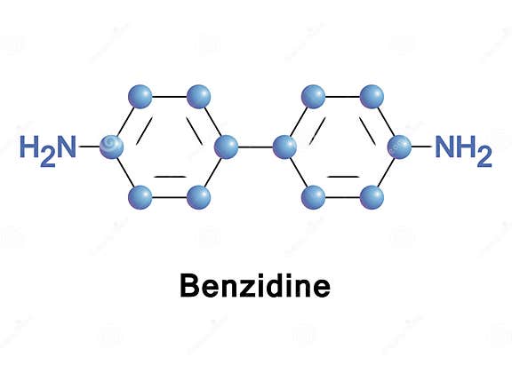 Benzidine or Biphenyl Diamine Stock Vector - Illustration of ...