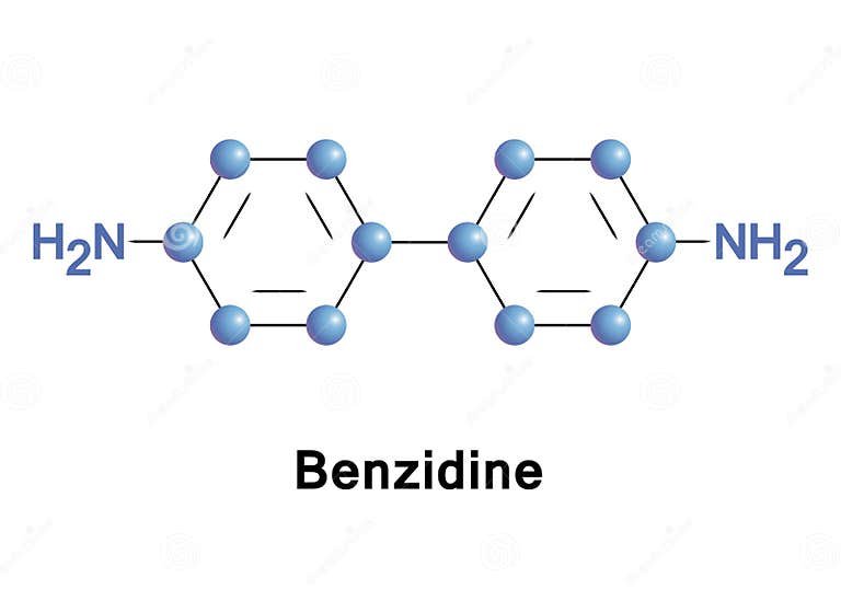 Benzidine or Biphenyl Diamine Stock Vector - Illustration of ...