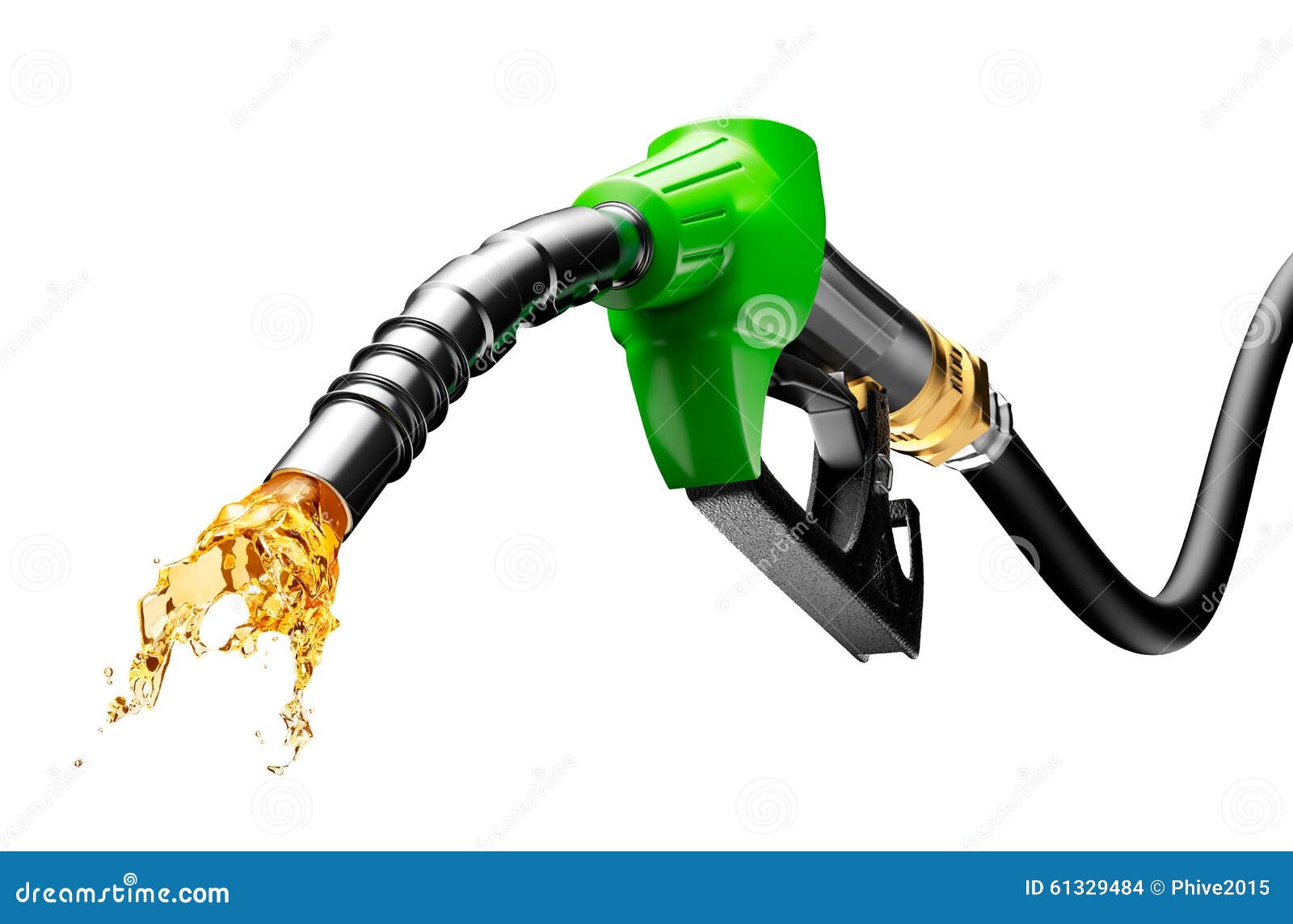 Benzine Die Van Pomp Uitstorten Stock Illustratie - Illustration of ...