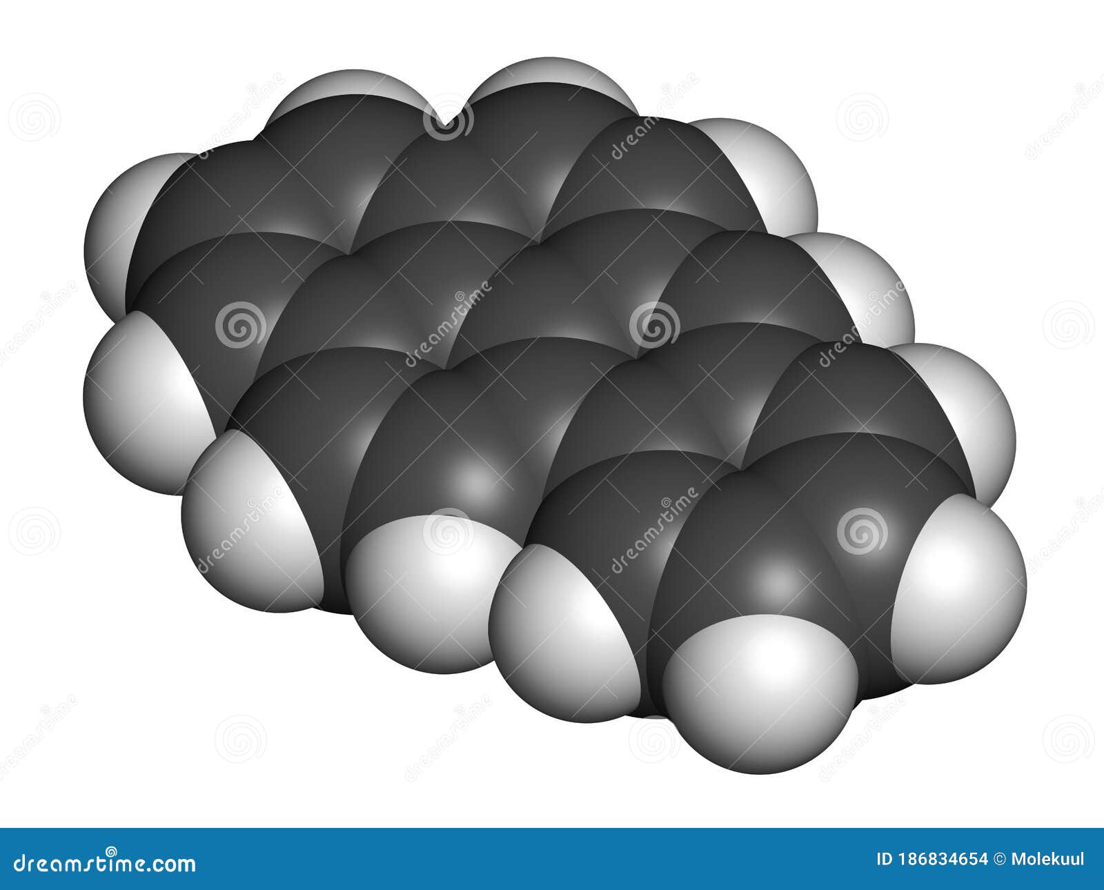 Benzo[a]pyrene (BaP) Polycyclic Aromatic Hydrocarbon Molecule. 3D ...