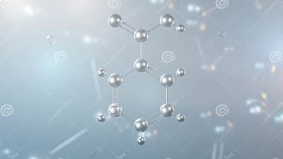 Benzoic Acid Molecular Structure, 3d Model Molecule, Aromatic ...