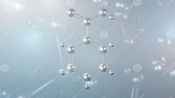 Benzoic Acid Molecular Structure, 3d Model Molecule, Aromatic ...