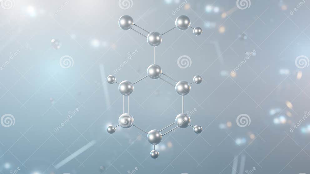 Benzoic Acid Molecular Structure, 3d Model Molecule, Aromatic ...