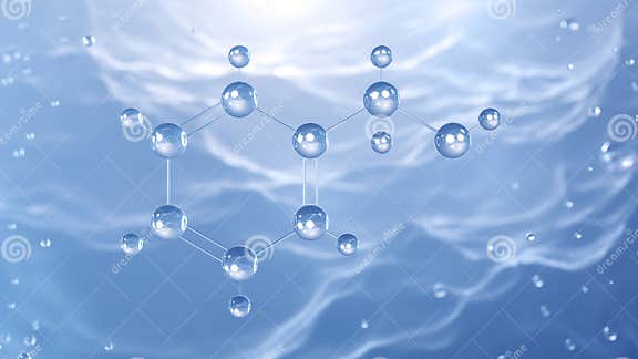 Benzyl Alcohol Molecular Structure, 3d Model Molecule, Aromatic Alcohol ...