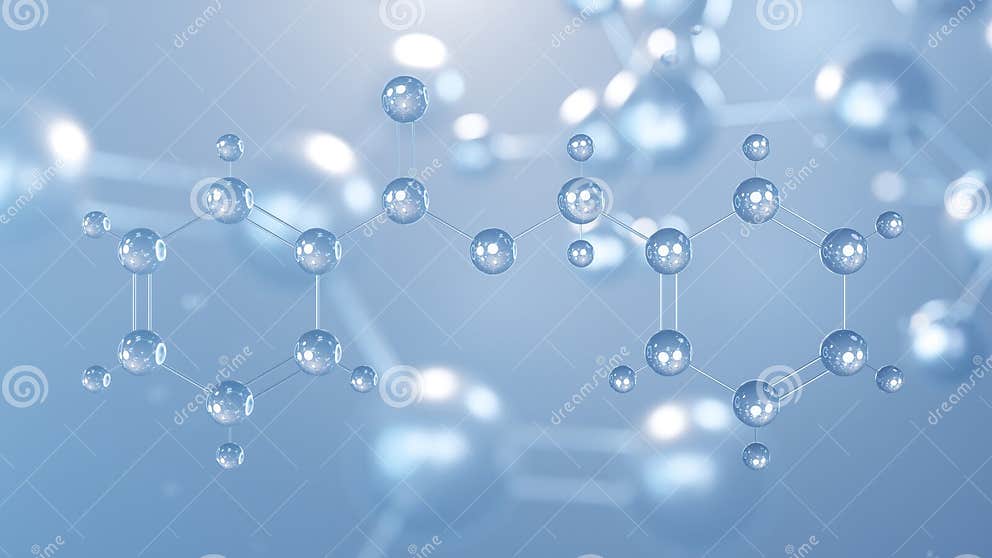 Benzyl Benzoate Molecular Structure 3d, Flat Model, Ascabin, Structural ...
