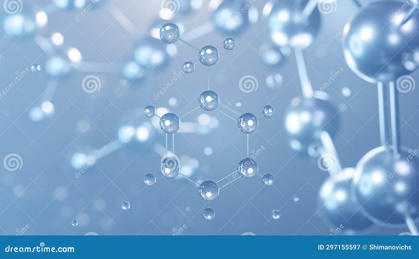 Benzyl Chloride Molecular Structure 3d, Flat Model, Reactive ...