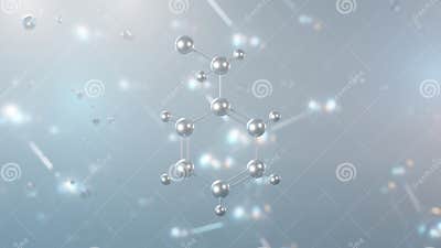 Benzyl Chloride Molecular Structure, 3d Model Molecule, Reactive ...