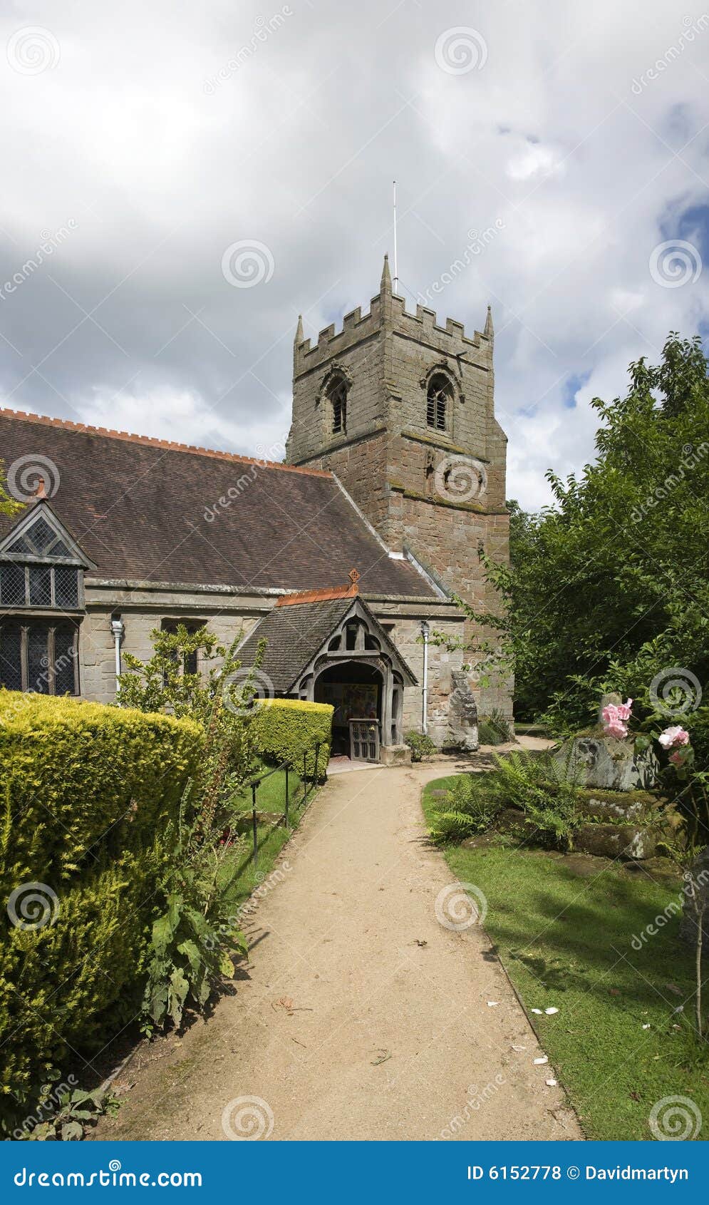 Beoley church stock photo. Image of european, footpath - 6152778