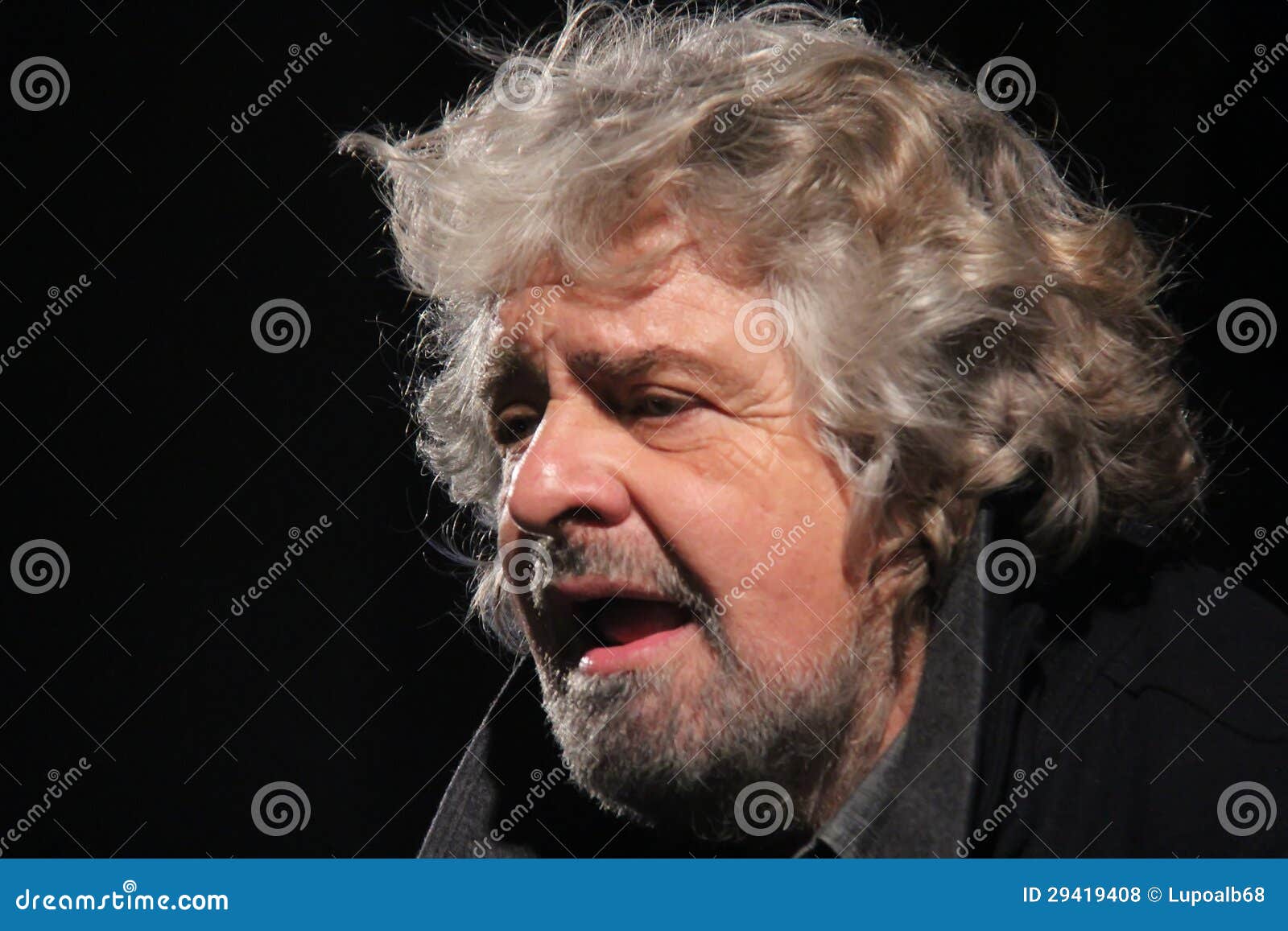 Beppe Grillo Angry,screaming, Editorial Image | CartoonDealer.com #28763364