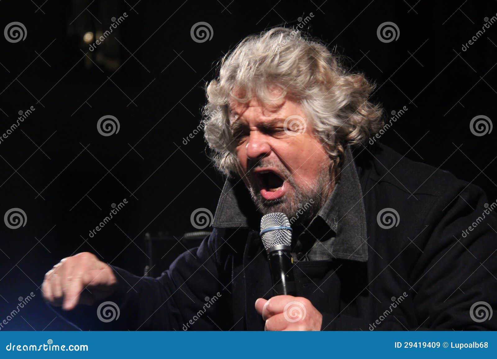 Beppe Grillo Movement Five Stars Editorial Stock Image - Image of ...