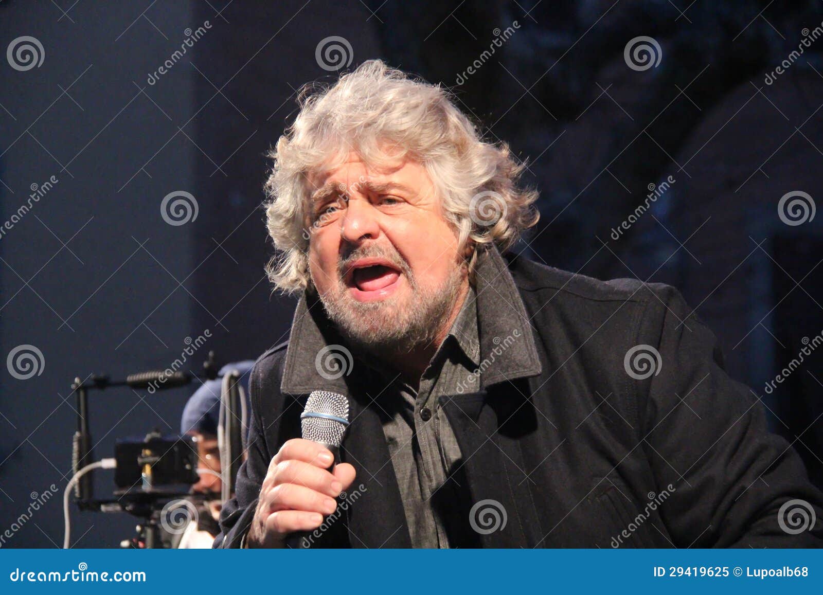 Beppe Grillo Angry,screaming, Editorial Image | CartoonDealer.com #28763364