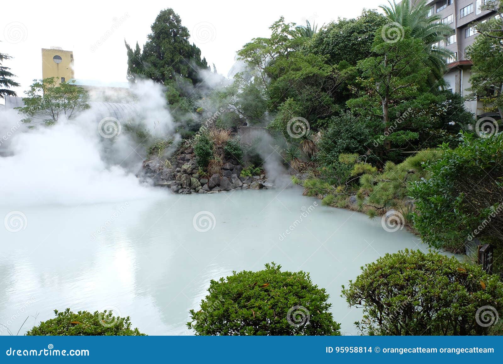Beppu Onsen Hot Springs editorial stock image. Image of beautiful ...