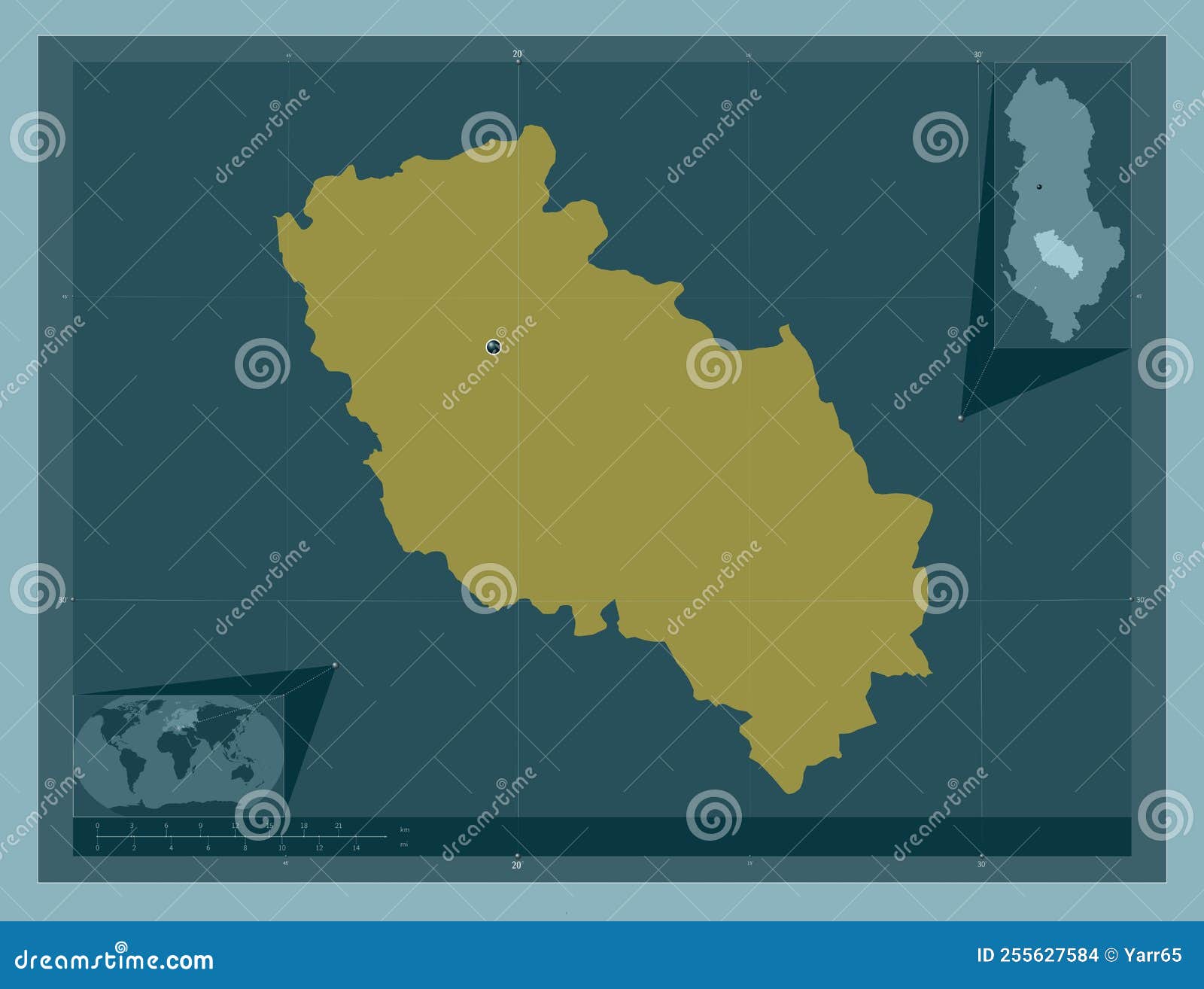 Berat, Albania. Solid. Capital Stock Illustration - Illustration of ...