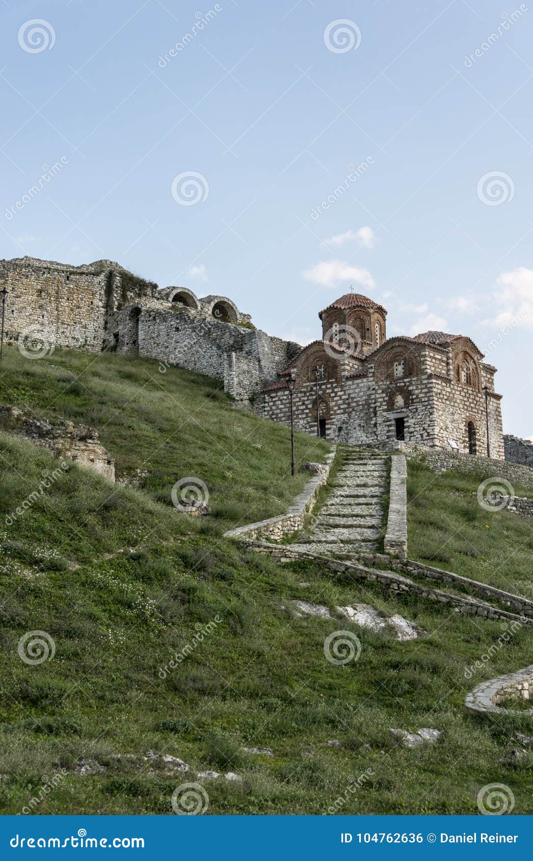 Berat Castle, Albania stock photo. Image of town, castle - 104762636
