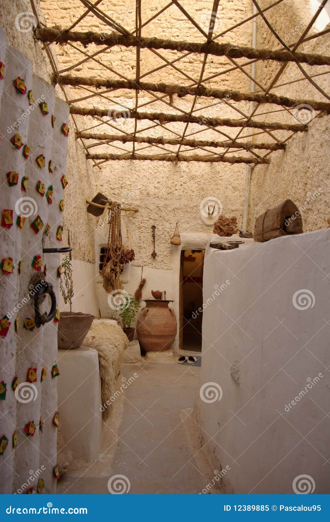 Berber House in Ghadames, Libya Stock Image - Image of interior, libya ...