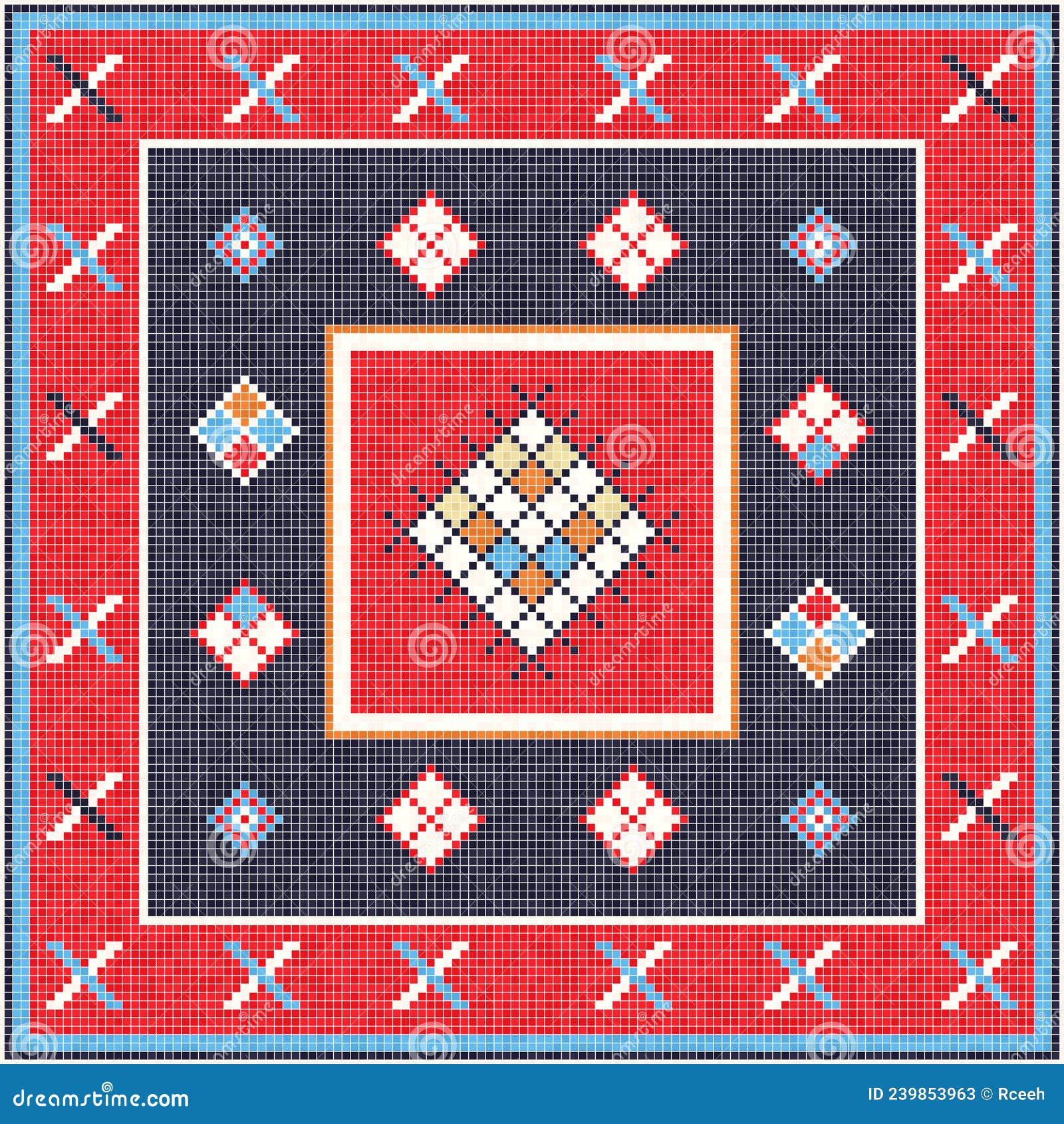 Berber pattern 2 stock vector. Illustration of background - 239853963