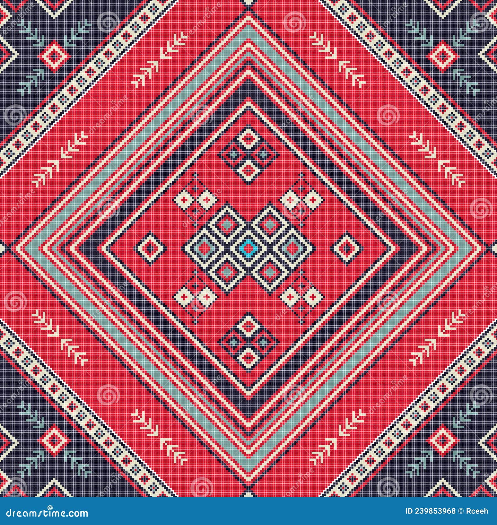 Berber pattern 4 stock vector. Illustration of creative - 239853968