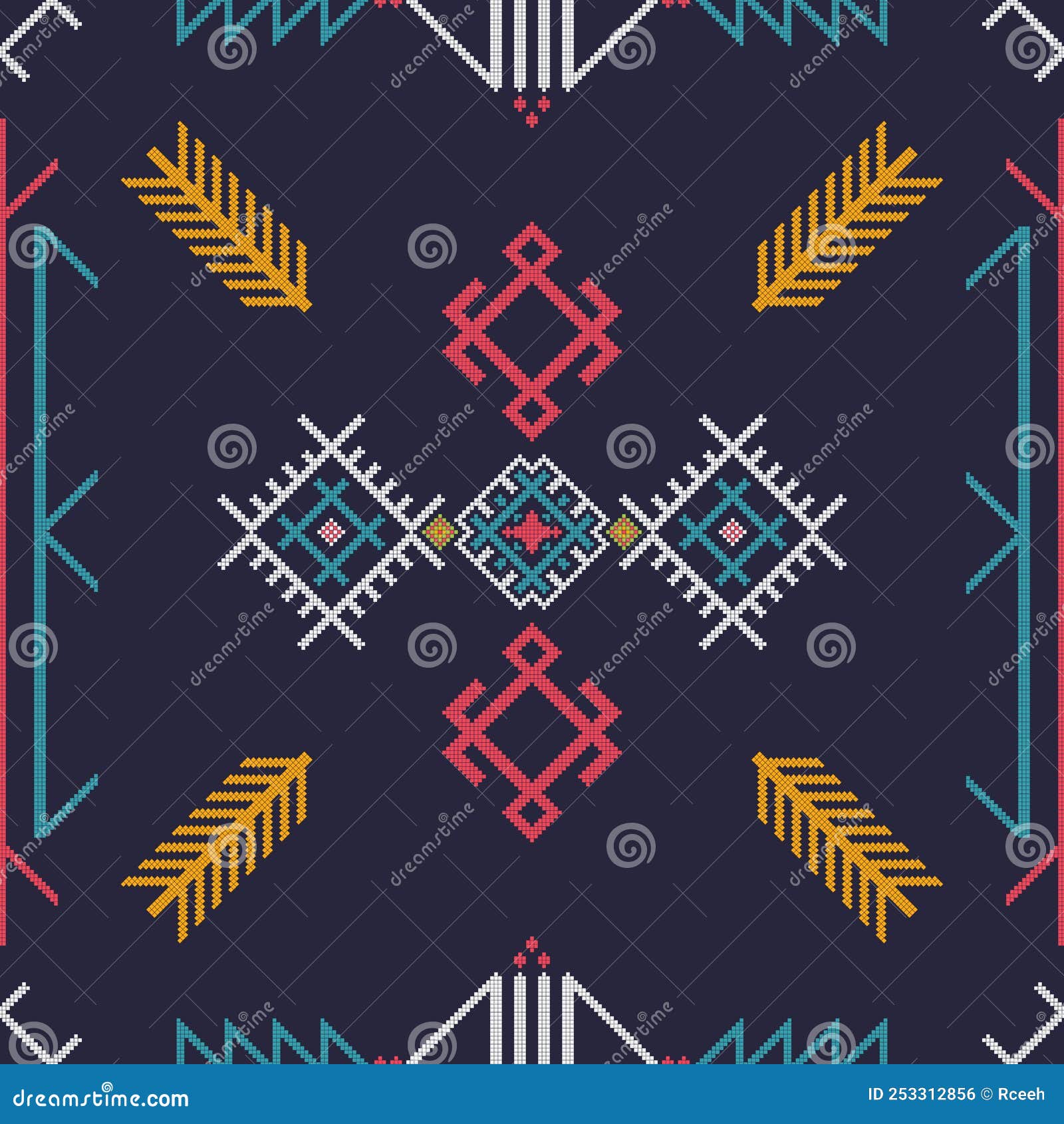 Berber pattern 7 stock vector. Illustration of berber - 253312856