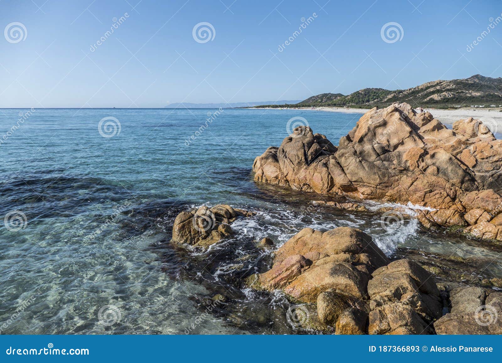 Berchida Beach in Sardinia stock image. Image of spiaggia - 187366893