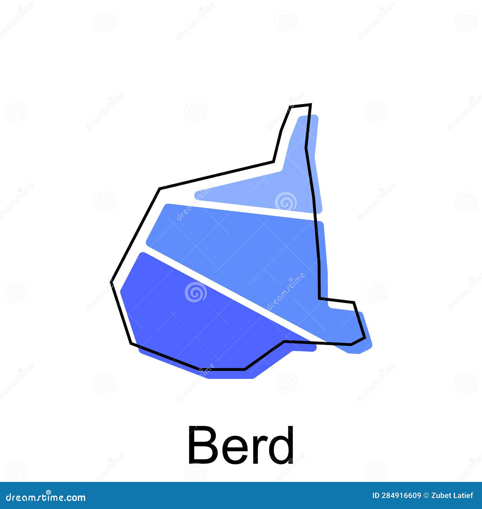 Berd Map. Vector Map of Armenia Country Vector Design Template ...