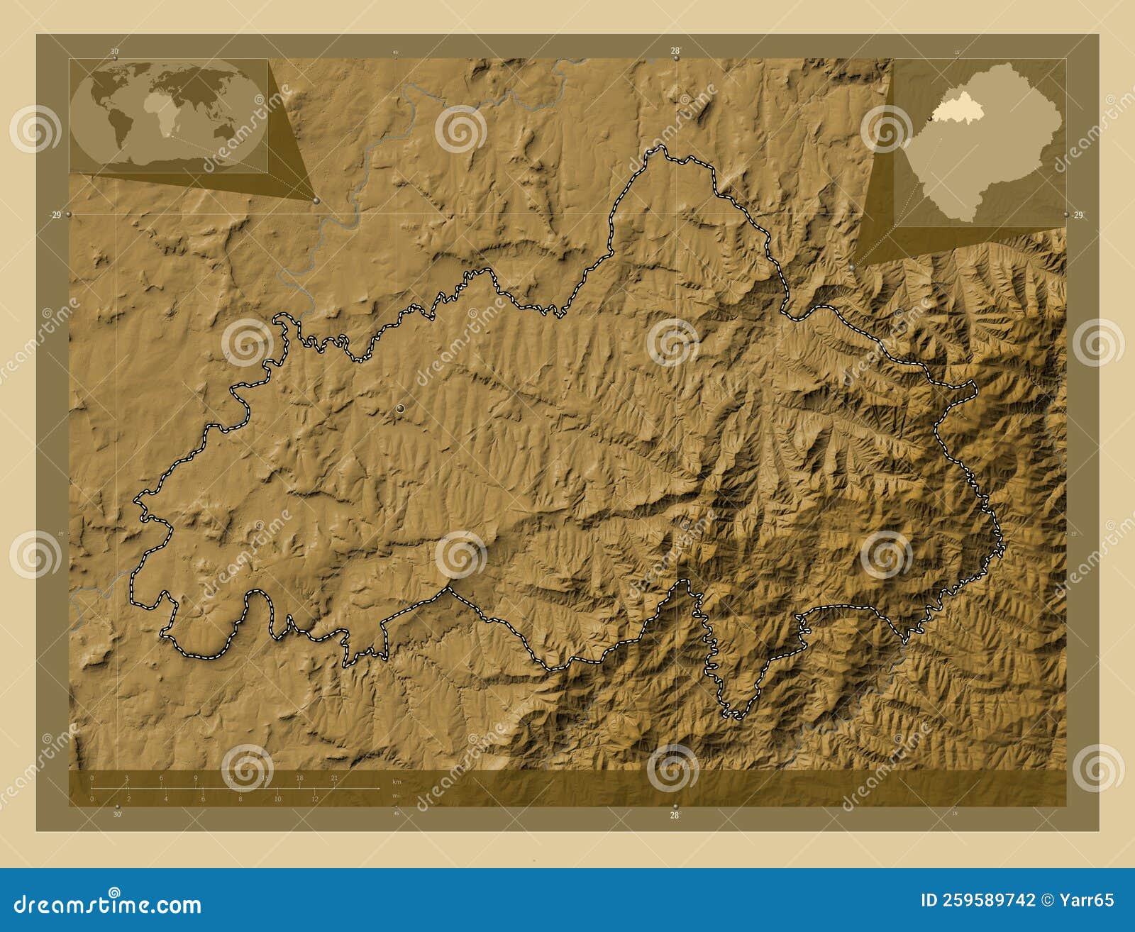 Berea, Lesotho. Physical. Capital Stock Photo - Image of world, border ...