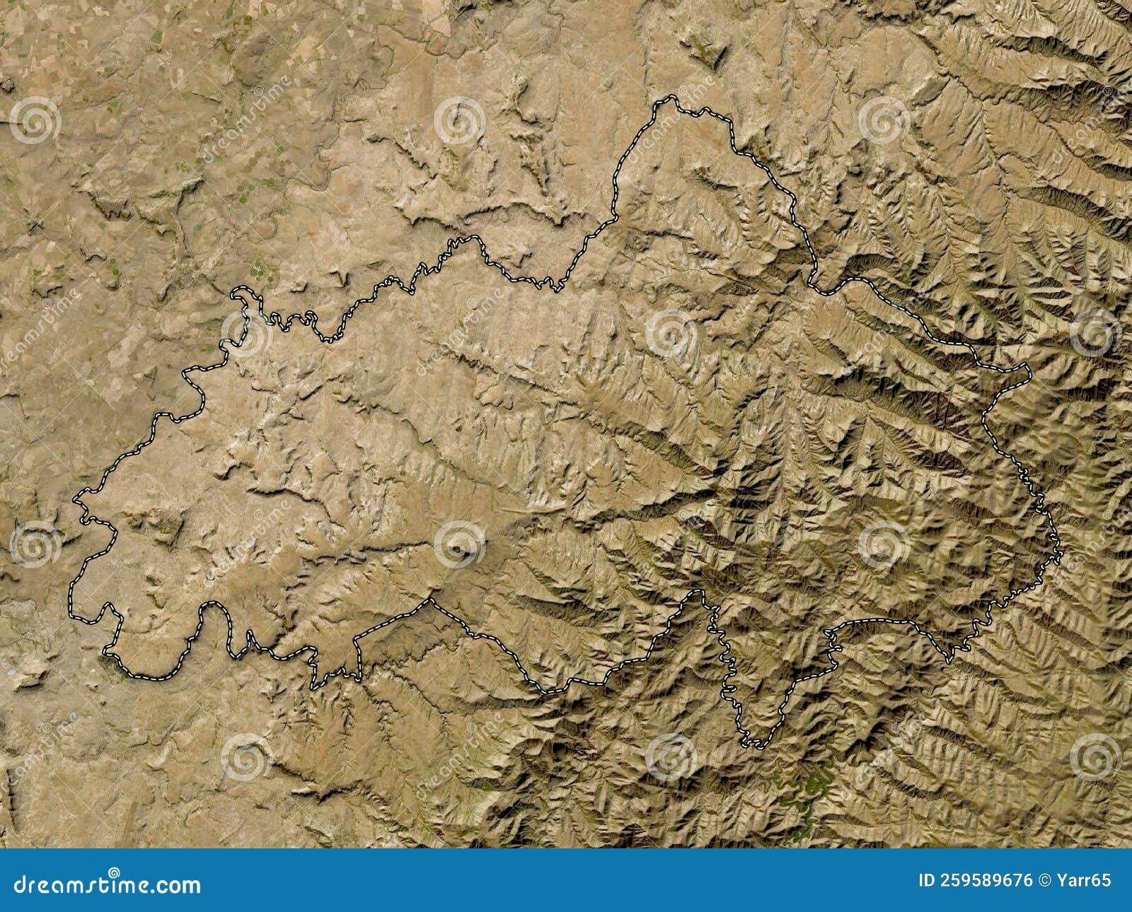 Berea, Lesotho. Low-res Satellite. No Legend Stock Illustration ...