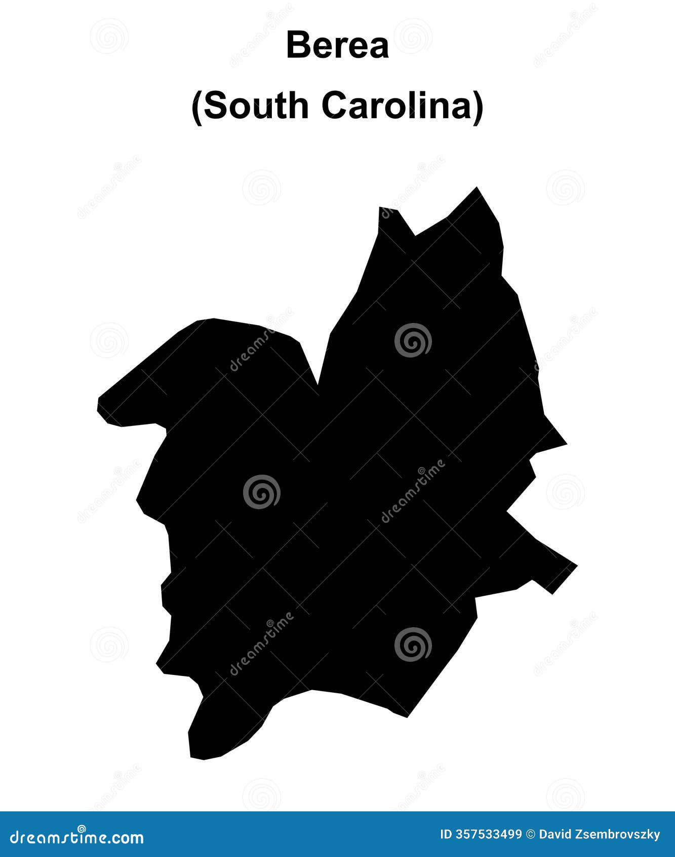 Berea Outline Map Vector Illustration | CartoonDealer.com #360474094