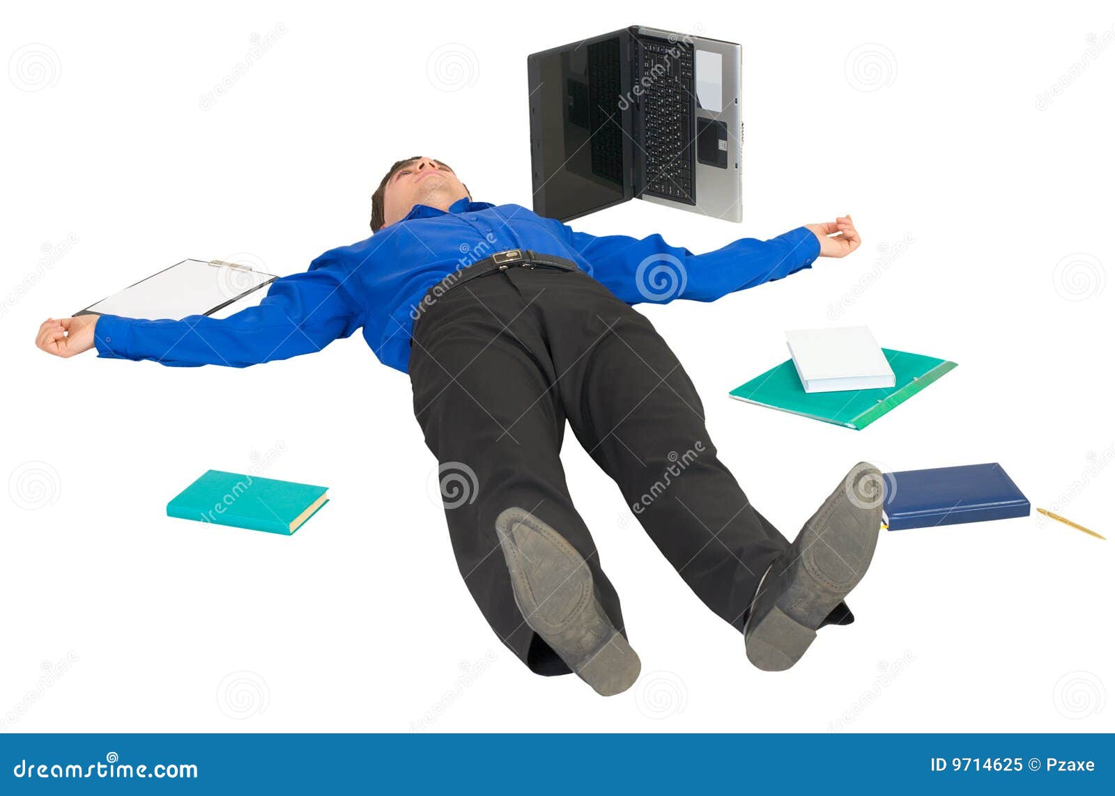 Bereft of Reason Young Bisinessman Stock Image - Image of notebook ...