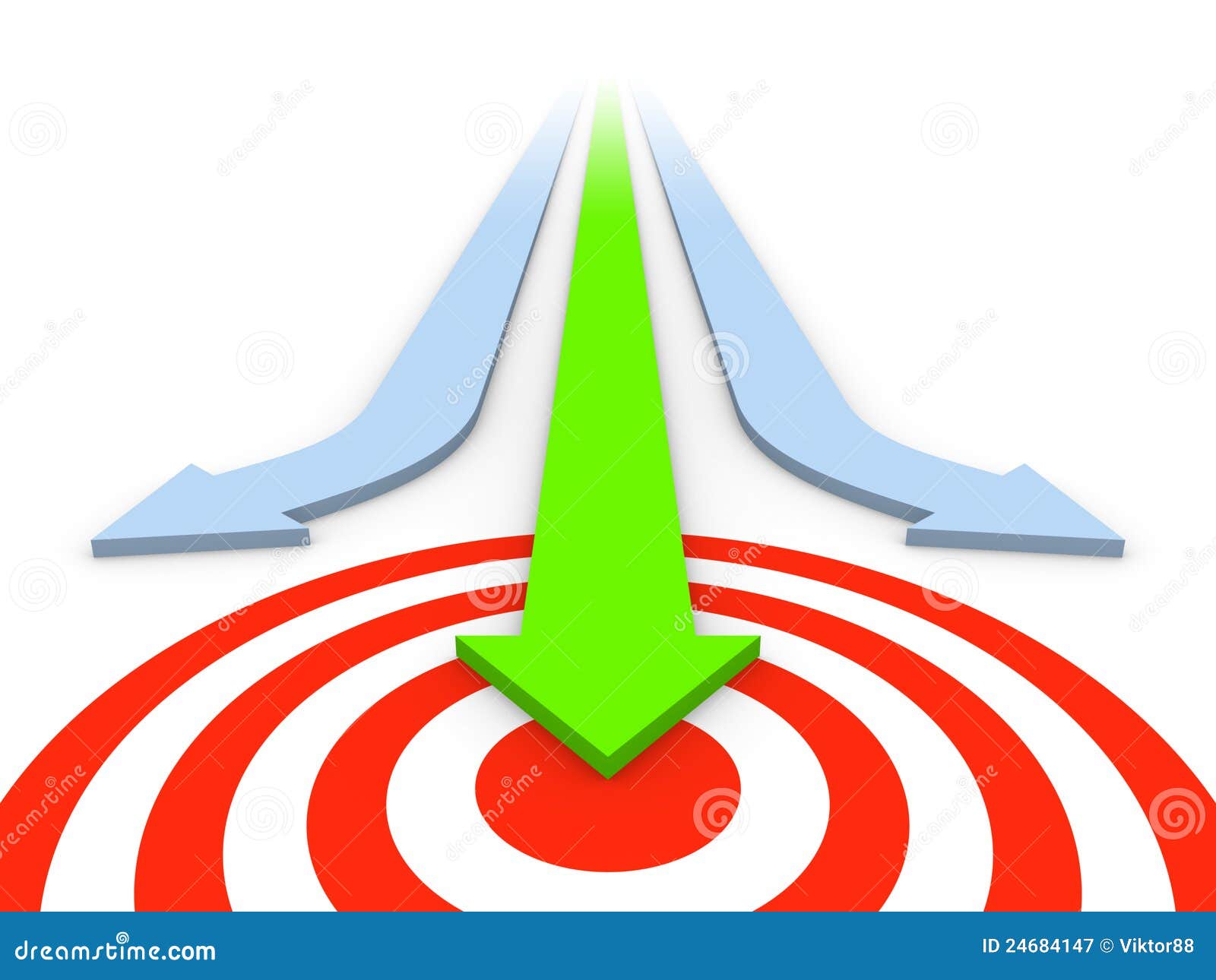 Bereik het doel stock illustratie. Illustration of doel - 24684147