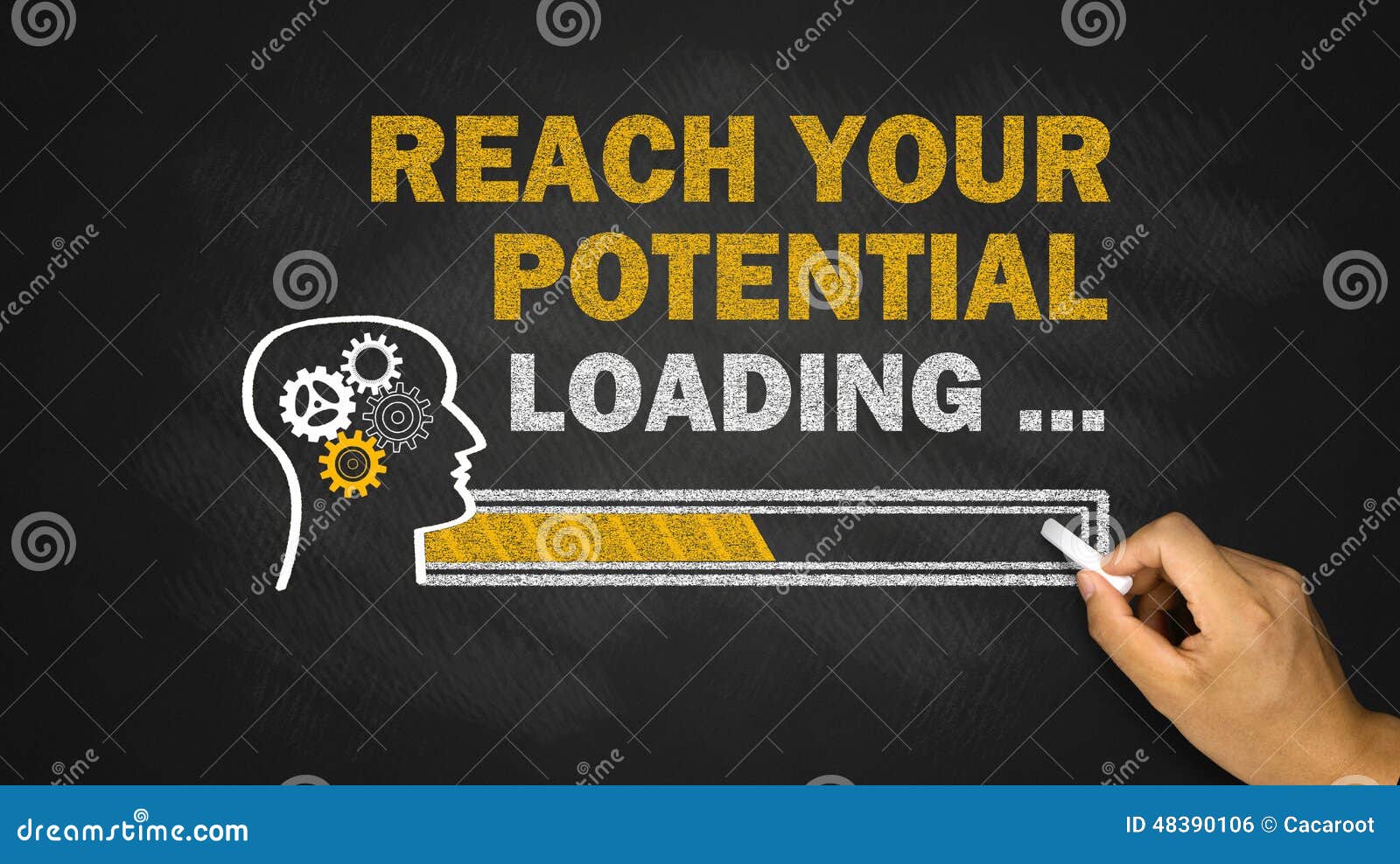 Bereik Uw Potentieel Concept Stock Illustratie - Illustration of ...