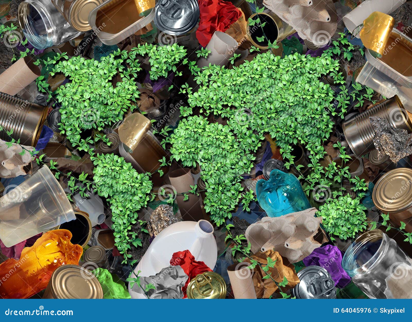 Bereiten Sie Abfall Und Die Umwelt Auf Stock Abbildung - Illustration ...