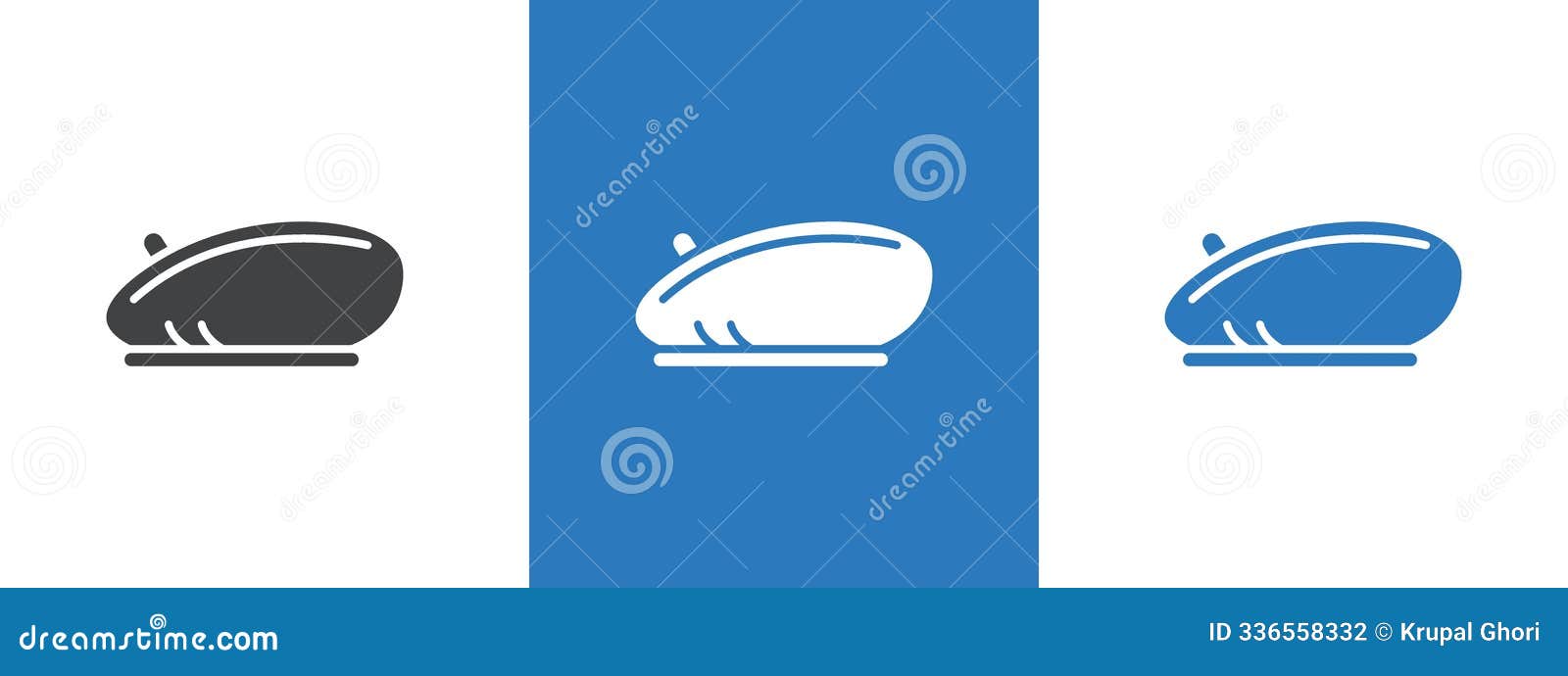 Beret Icon On White Background. Mime Black Beret Sign. Mimic Cap Symbol ...