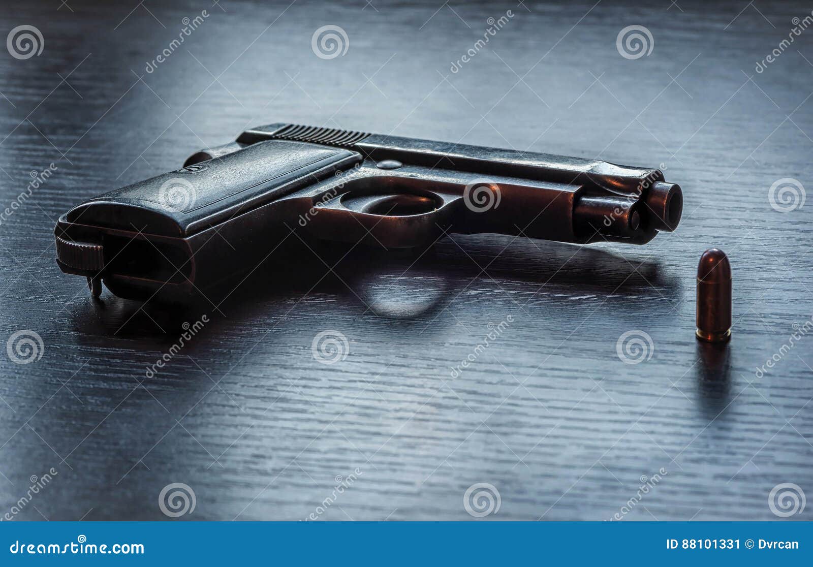 Beretta Pistol with 9mm Caliber Bullet Stock Image - Image of defense ...