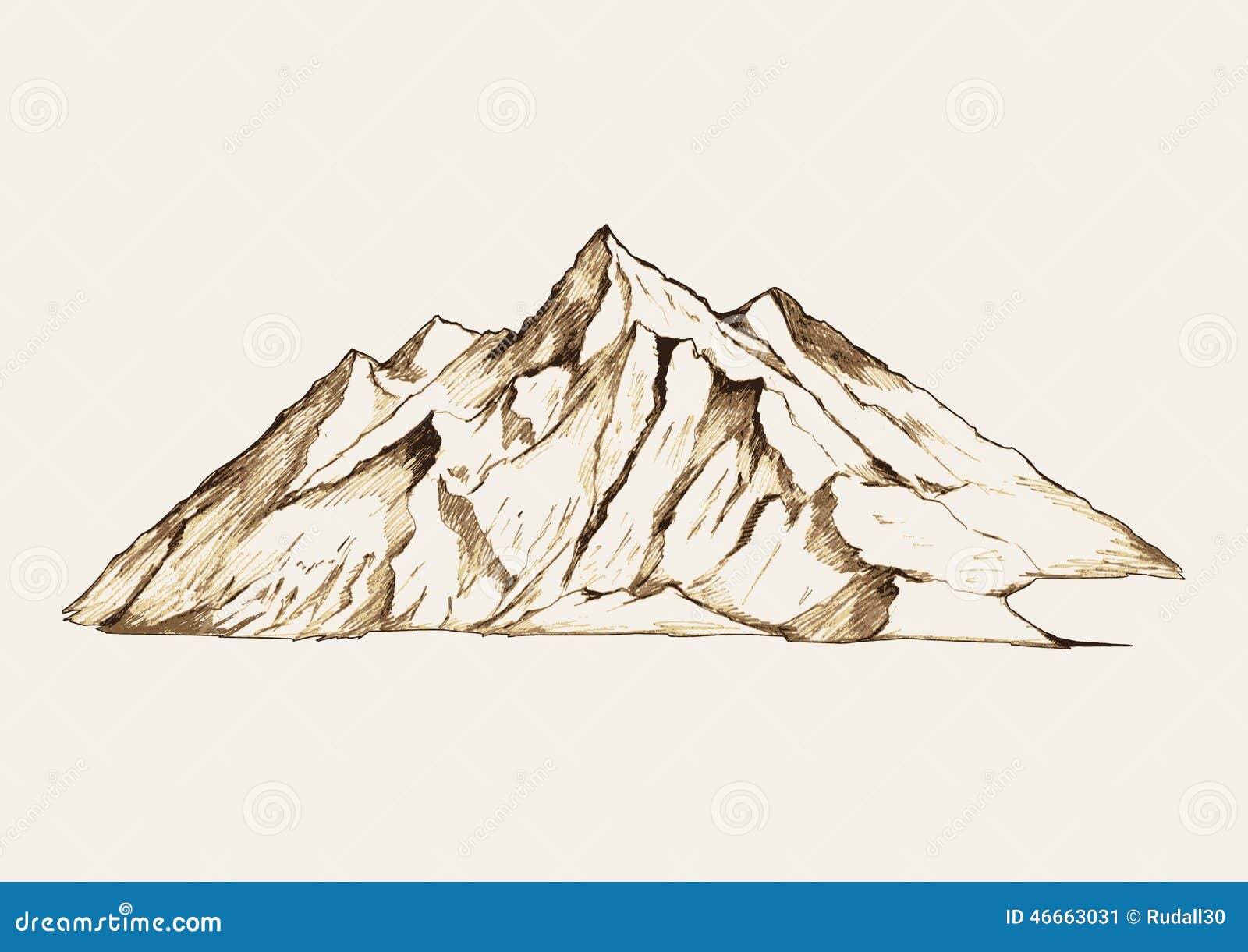 Berg vektor abbildung. Illustration von dargestellt, zeile - 46663031