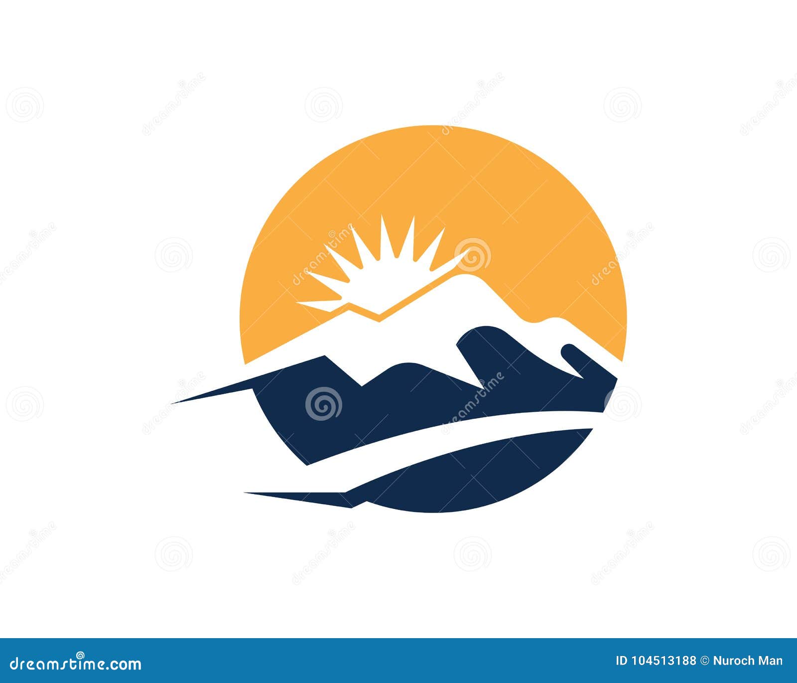 Berg Logo Business Template Vector Stock Abbildung - Illustration von ...