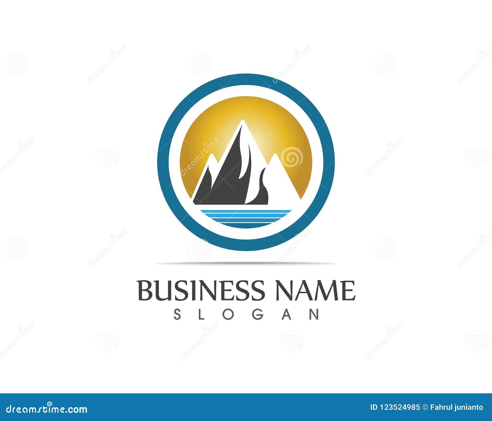 Berg Logo Business Template Vector Vektor Abbildung - Illustration von ...