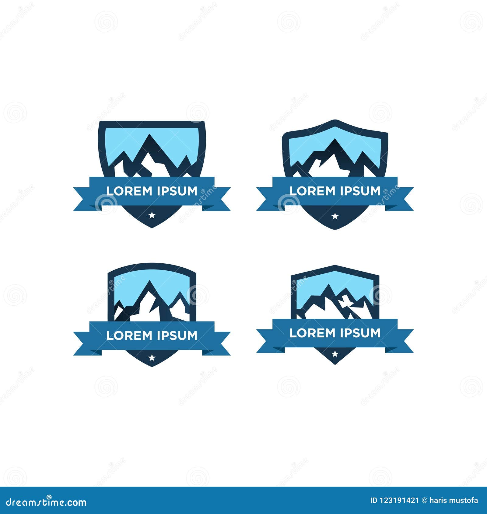 Berg Logo Design Template Vector Vector Illustratie - Illustration of ...