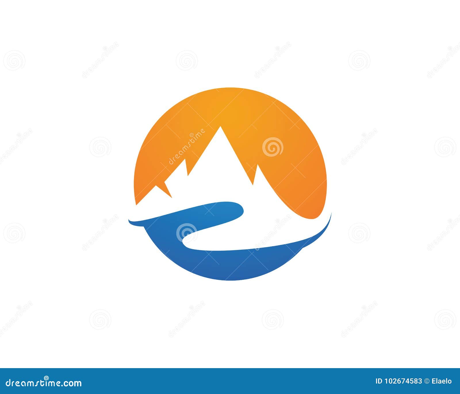 Berg Logo Template stock illustrationer. Illustration av utformning ...