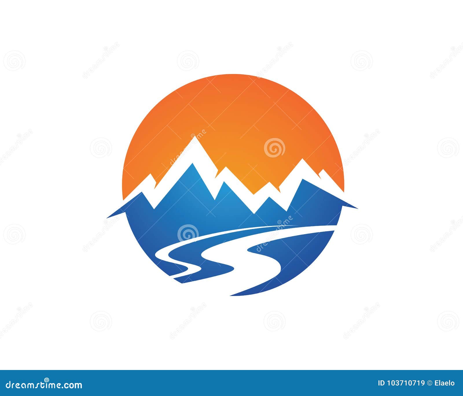 Berg Logo Template vektor illustrationer. Illustration av logotyp ...