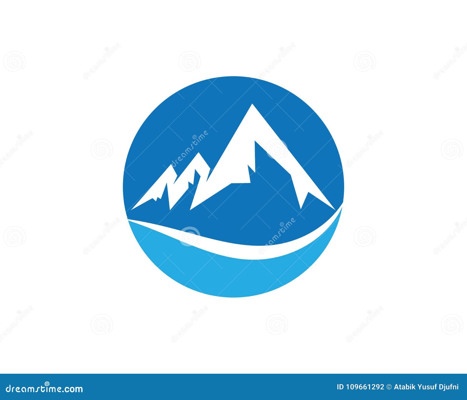 Berg Logo Template vektor illustrationer. Illustration av utformning ...