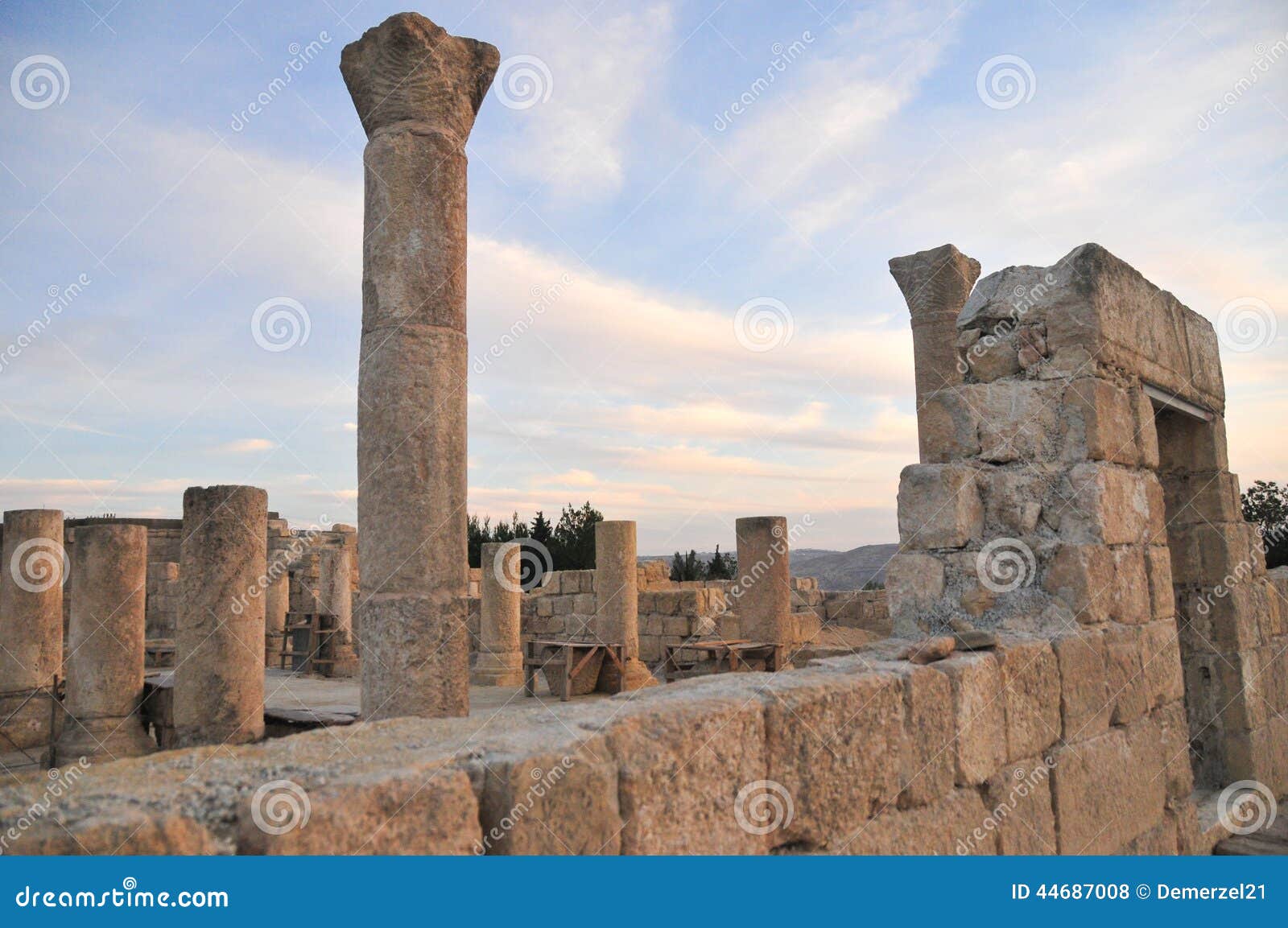 Berg Nebo in Jordanien stockfoto. Bild von blau, archäologie - 44687008