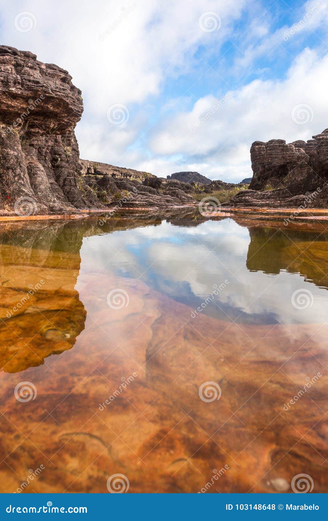 Berg Roraima-Jacuzzi Venezuela Stockfoto - Bild von abenteuer, jacuzzi ...