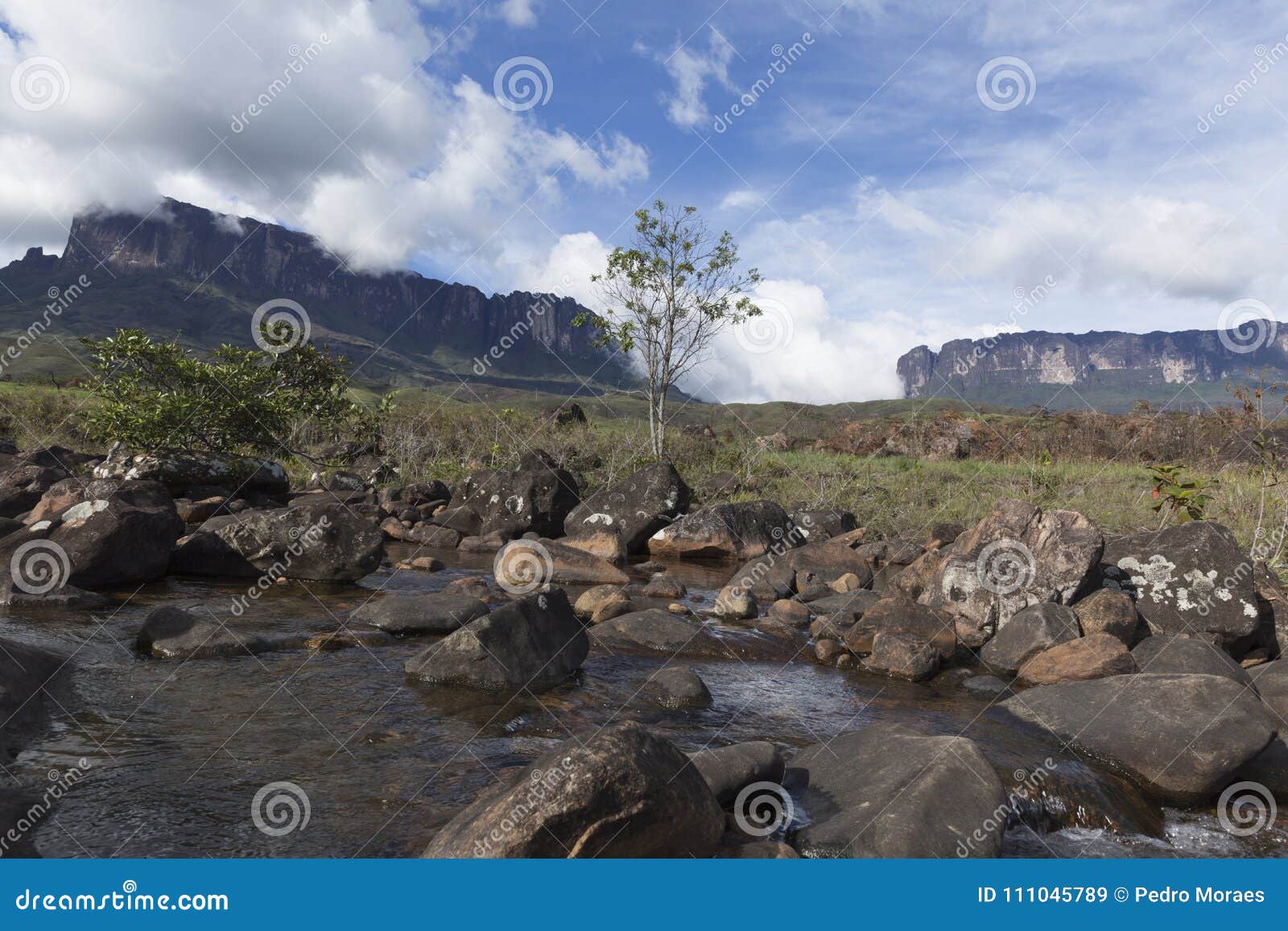 Berg Roraima Und Kukenan Tepui Stockbild - Bild von steigen, wolken ...