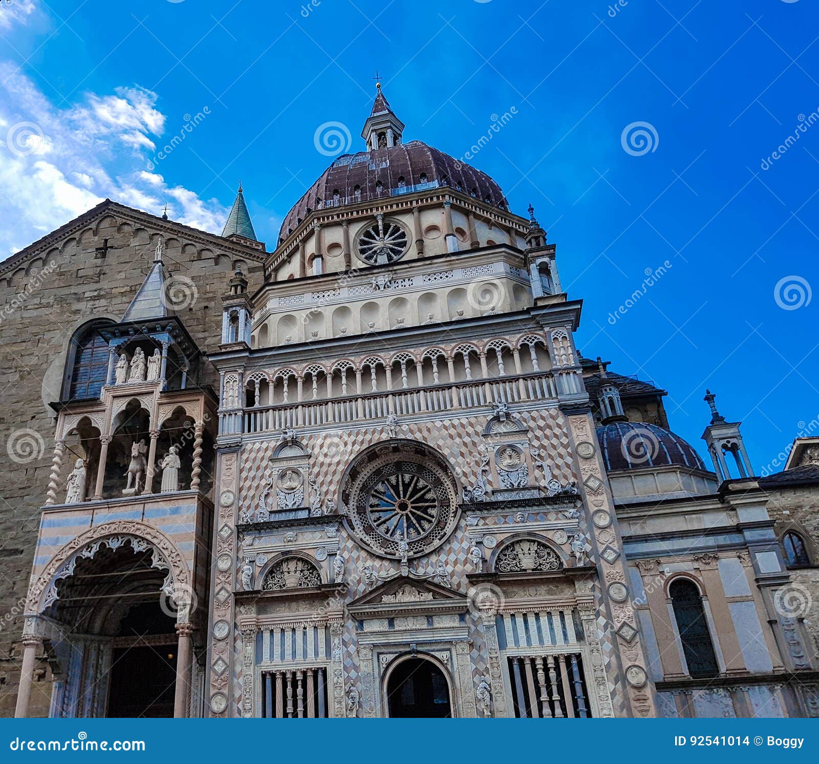 Bergamo Cathedral stock photo. Image of lombardy, town - 92541014